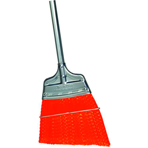 Milwaukee Dustless Upright Angled Broom, Red Flagged Polypropylene with ...