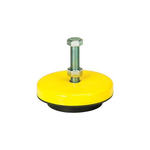 Neoprene Machinery Leveling Mount - 3-1/2"L x 3-1/2"W x 1-1/8"H