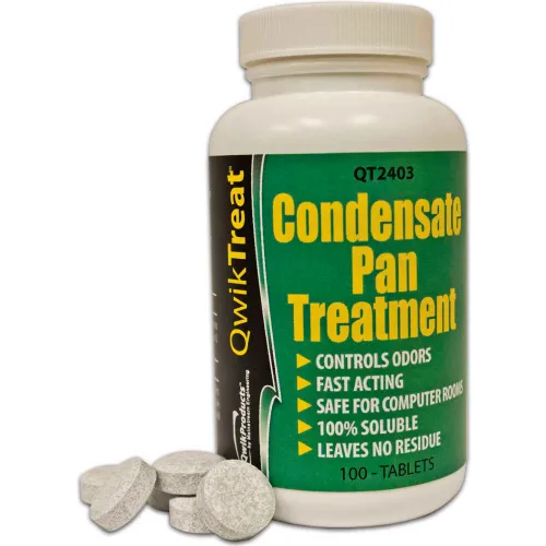 Qwik Products Condensate Pan Tablets QT2403 - 100 Tablet Bottle - Pkg Qty 8