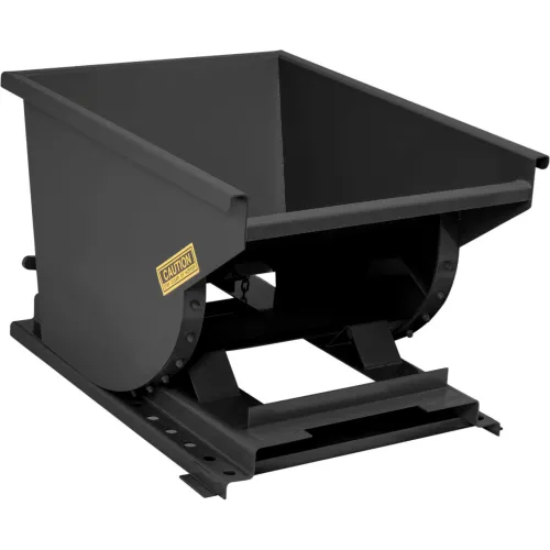 Global Industrial™ Heavy Duty Steel Self Dumping Forklift Hopper, 1/2 ...