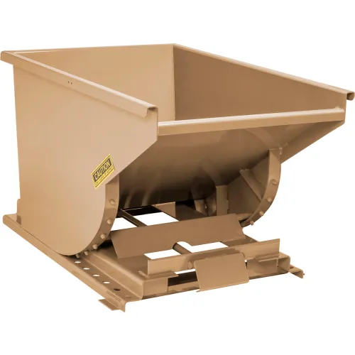 Wright® Steel Self Dumping Forklift Hopper w/ Bump Release, 3/4 Cu. Yd ...