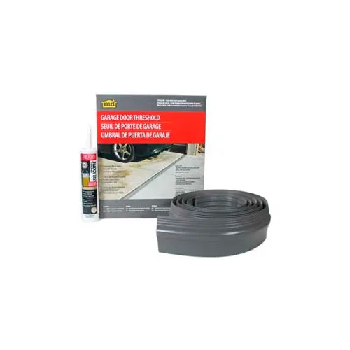 M-D Garage Door Threshold Kit, 50100, Gray, 10' Long for Single Door