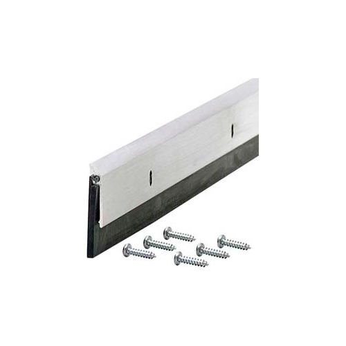 M-D Commercial Grade Door Sweep W/EPDM Rubber Insert, 68247, Silver, 36"