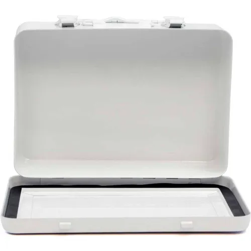 First Aid 16 Unit Empty Metal Case, 9" x 6" x 2", 818MTM