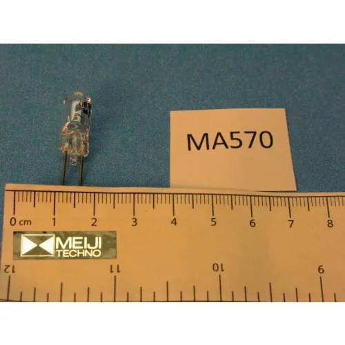 Meiji Techno MA570 6V 10W Halogen Bulb, For ABE, ABH, ABZH, PBH Stands