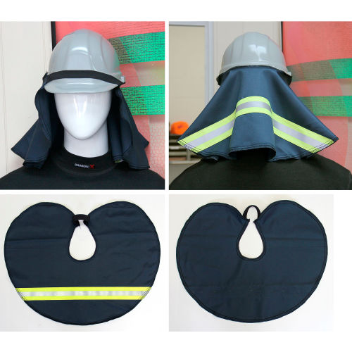 Chicago Protective Apparel Vinex® Hard Cap Shroud Spark Deflector, Navy ...