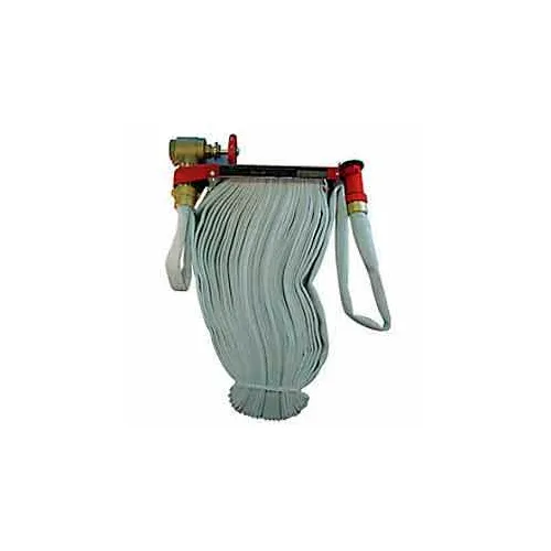 Fire Hose Pin Rack Unit - 1-1/2 In. X 100 Ft Hose - Brass Nozzle ...
