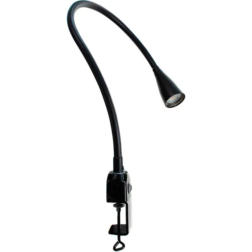 Moffatt 24" Long Flexible Arm, 7 Watt LED Task Lamp w/ 2" Opening C ...