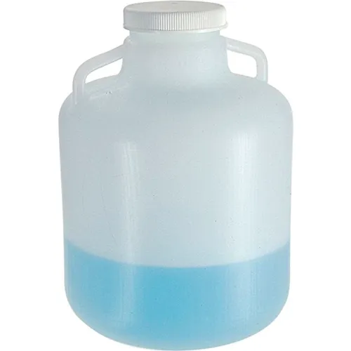 Thermo Scientific Nalgene™ Wide-Mouth LDPE Carboys with Handles, 10 Liter, Case of 6