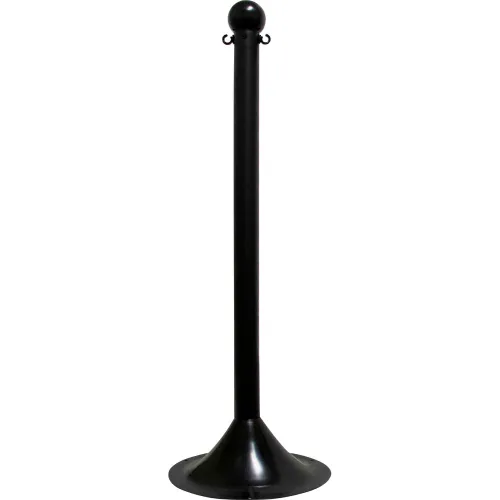 Mr. Chain Light Duty Plastic Stanchion Post, 41"H, Black