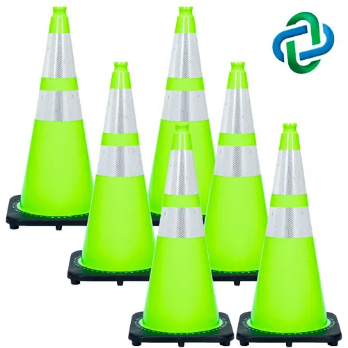 Mr. Chain DOT Traffic Cones, 28"H, 14" x 14" Base, 7 lbs, PVC, Safety ...