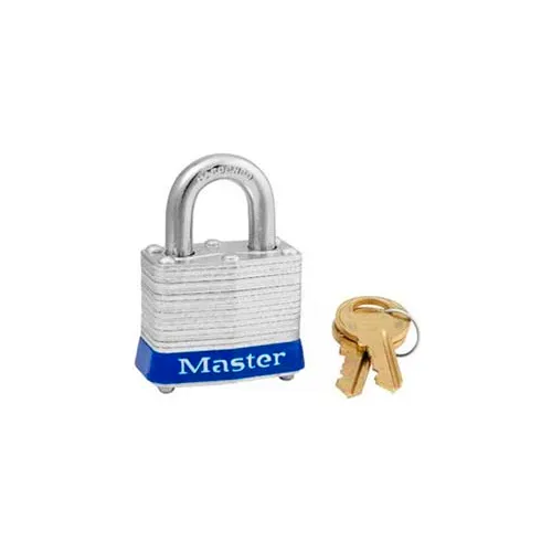 Master Lock® Steel Padlock, No. 3 Reinforced Laminate, 1-9/16"W X 3/4 ...