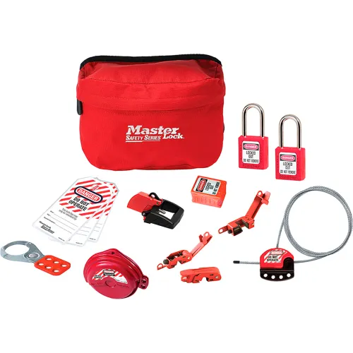 Master Lock® Lockout Pouch, Standard Valve, Electrical Device ...