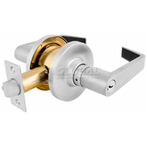 Master Lock® Commercial Cylindrical Lockset Lever, Keyed Entry, Brushed ...