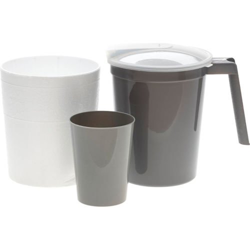 Medline Water Pitcher Kit w/ Tumbler & Outer Foam Jacket, 32 oz., Pack ...