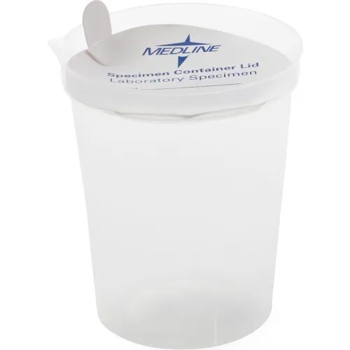 Medline Deluxe Urinalysis Container w/ Polypropylene Lid, 6 oz., 500 ...