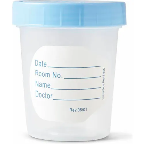 Medline Specimen Container w/ Sterile Fluid Pathway, 4.5 oz., Pack of 100