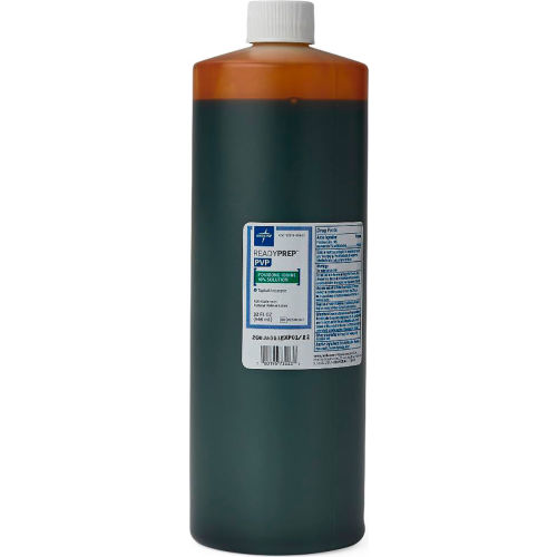 Medline Povidone Iodine Prep Solution, 1 Quart, Pack of 12
