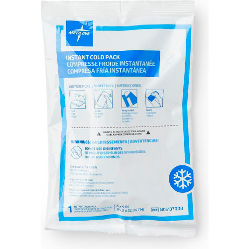 Medline Standard Instant Cold Pack, 9"L x 5-3/4"W, Pack of 24