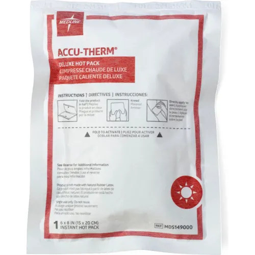 Medline Deluxe Instant Hot Pack, 8"L x 6"W, Pack of 24