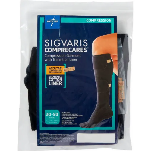 Medline Comprecares Reusable Compression Garment Kit, X-Large, Regular ...