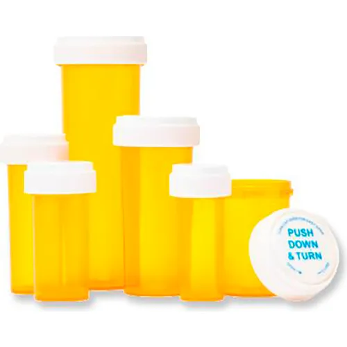 Medline Prescription Vial w/ Reversible Cap, 30 Dram, Amber, Pack of 210