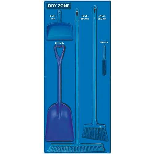 National Marker Dry Zone Shadow Board Combo Kit, Blue/Black,68 X 30 ...