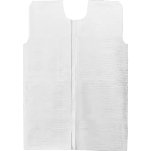 Graham Medical® Tissue Exam Gown, 30" x 42", 3 Ply Tissue, White, 50/Case