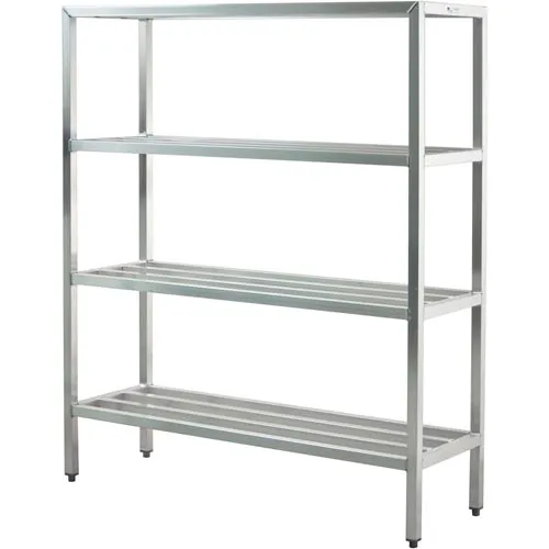 New Age Aluminum Heavy Duty 4-Shelf Rack, 72"W x 20"D x 72"H