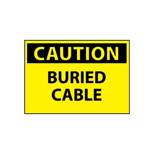 Machine Labels - Caution Buried Cable