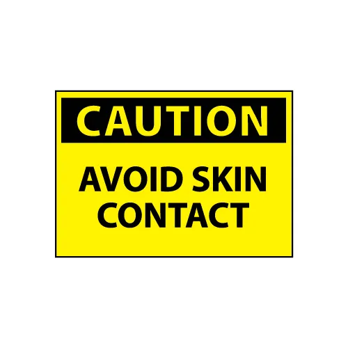 Machine Labels - Caution Avoid Skin Contact