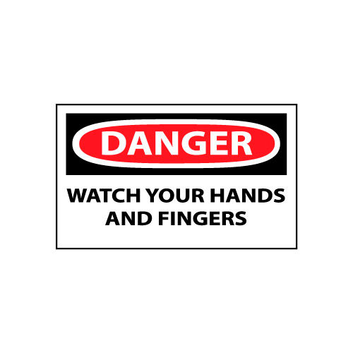 Machine Labels - Danger Watch Your Hands And Fingers