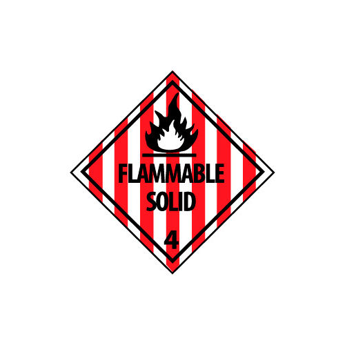 DOT Placard - Flammable Solid