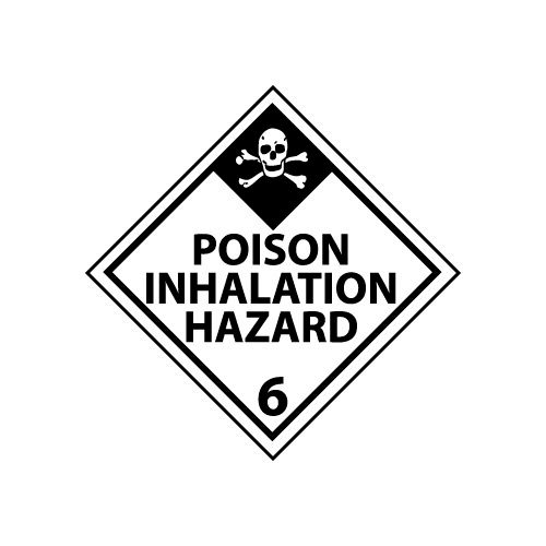 DOT Placard - Poison Inhalation Hazard 6