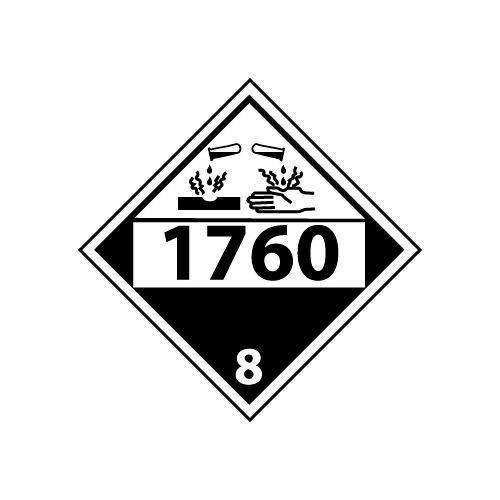 DOT Placard - 1760 8