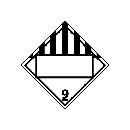 DOT Placard - Class 9 Blank
