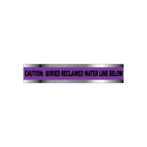 Detectable Underground Warning Tape - Caution Buried Reclaimed Water ...