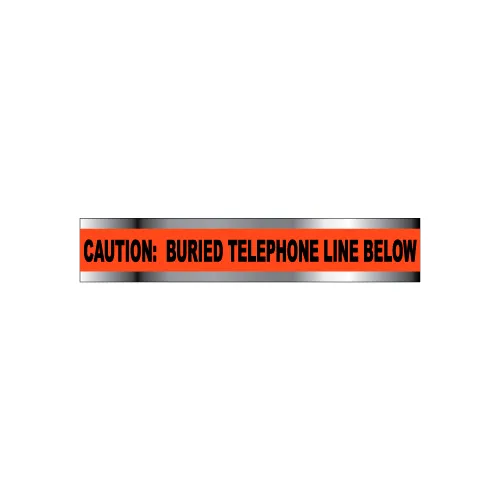 Detectable Underground Warning Tape - Caution Buried Telephone Line ...