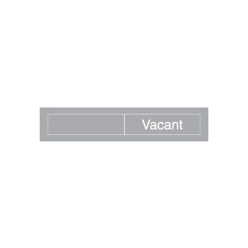 Engraved Occupancy Sign - Occupied Vacant - Red
