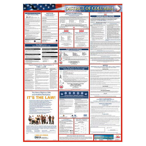 Labor Law Poster - District Of Columbia