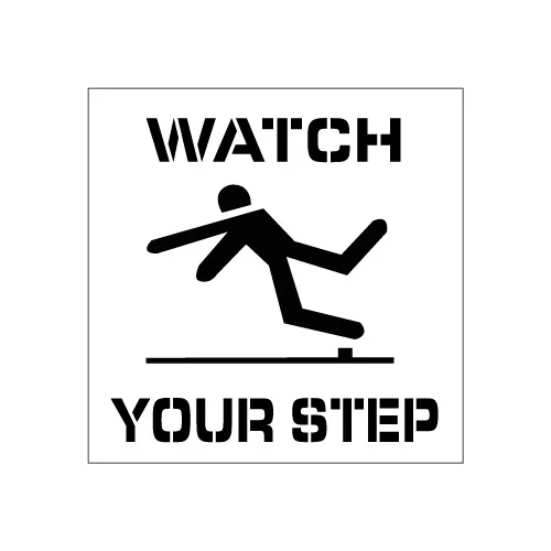 Plant Marking Stencil 20x20 - Watch Your Step