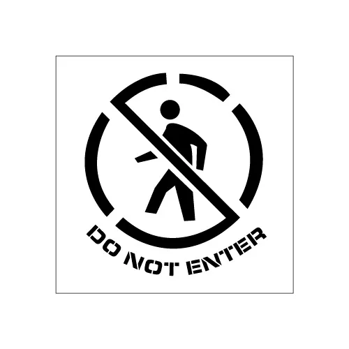 Plant Marking Stencil 20x20 - Do Not Enter