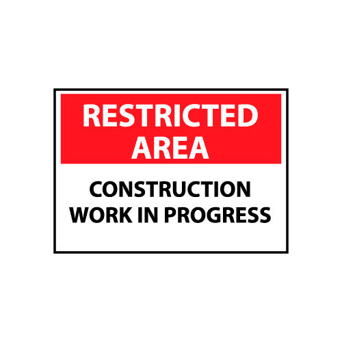 Restricted Area Plastic - Construction Work In Progress