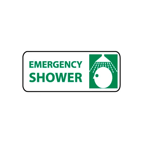 Pictorial OSHA Sign - Vinyl - Emergency Shower