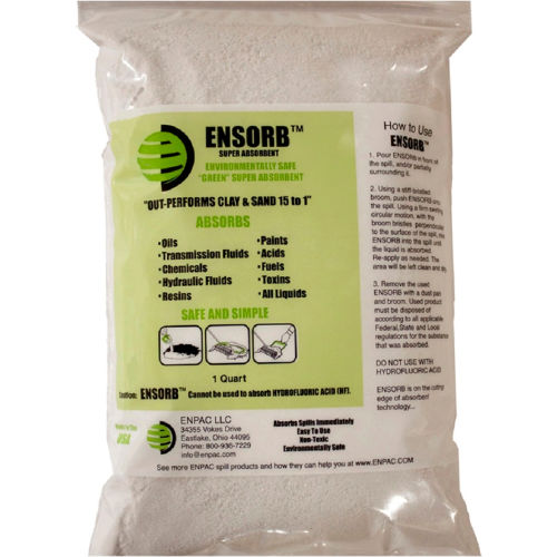 ENPAC® ENSORB® Super Absorbent, 1 Quart Zip-Seal Bags, Case of 12