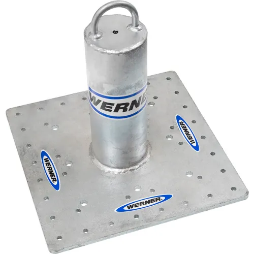 Werner® Post Anchor, Galvanized Steel, 5000 lb. Capacity