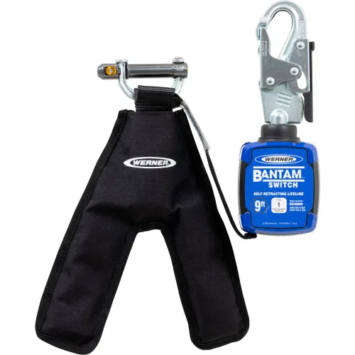 Werner® Bantam™ Switch Self Retracting Lifeline, Single Leg, Steel Snap ...