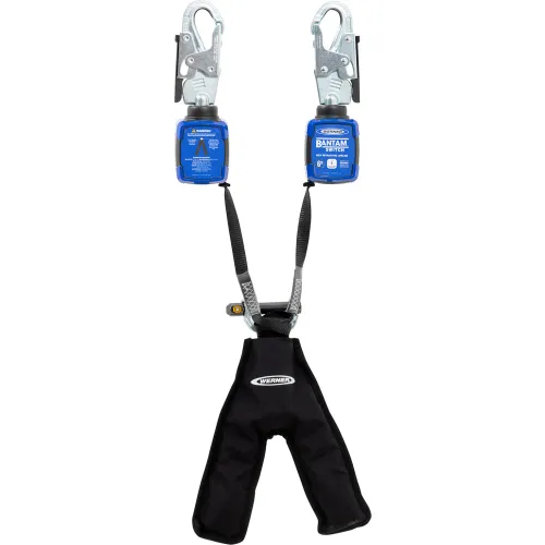 Werner® Bantam™ Switch Self Retracting Lifeline, Twin Leg, Steel Snap ...