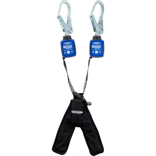 Werner® Bantam™ Switch Self Retracting Lifeline, Twin Leg, Steel Rebar ...