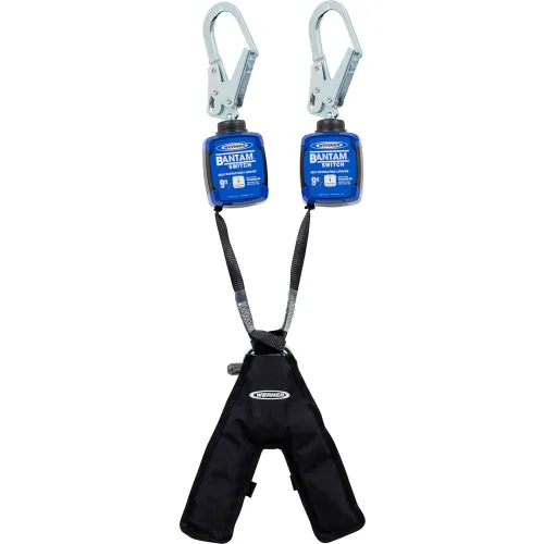 Werner® Bantam™ Switch Self Retracting Lifeline, Twin Leg, Steel Rebar ...